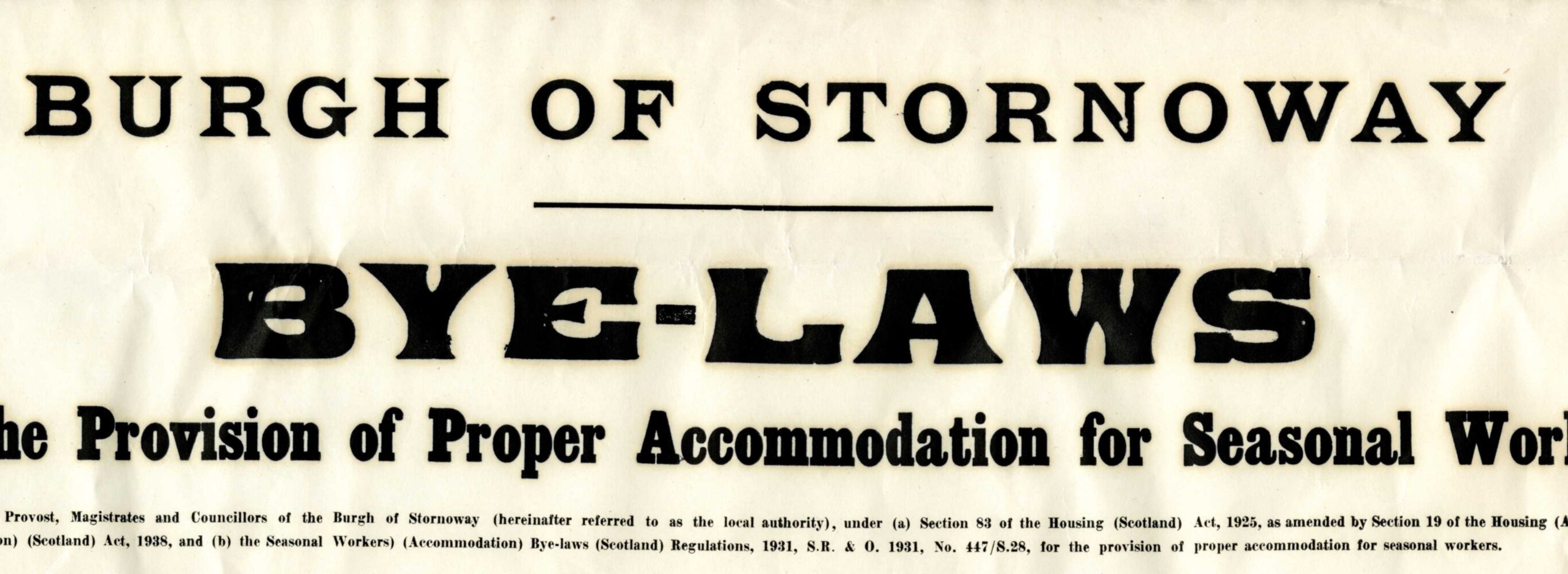 Local Government Records - Outer Hebrides Heritage Services