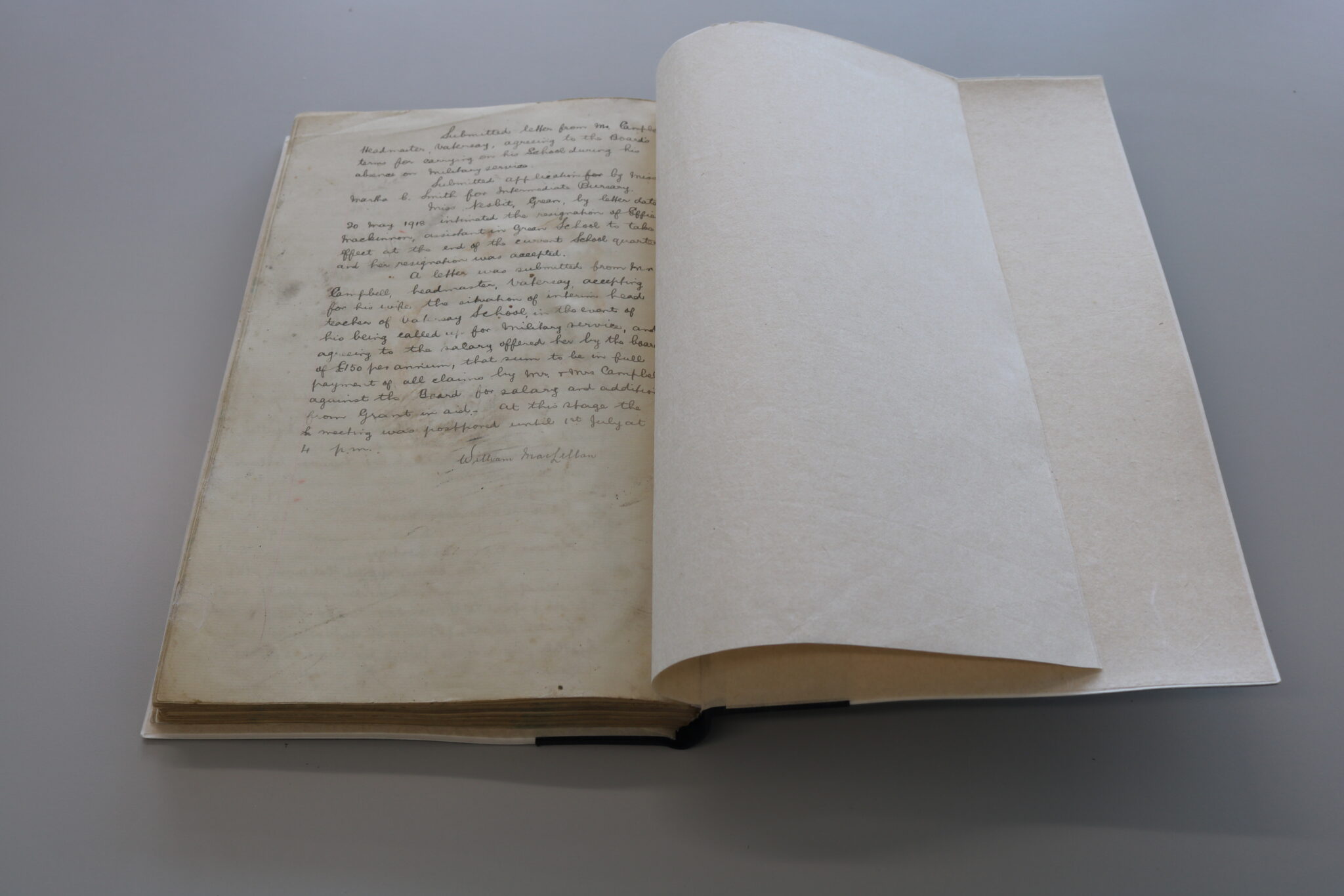 Conservation of Barra School Board collection - Outer Hebrides Heritage ...