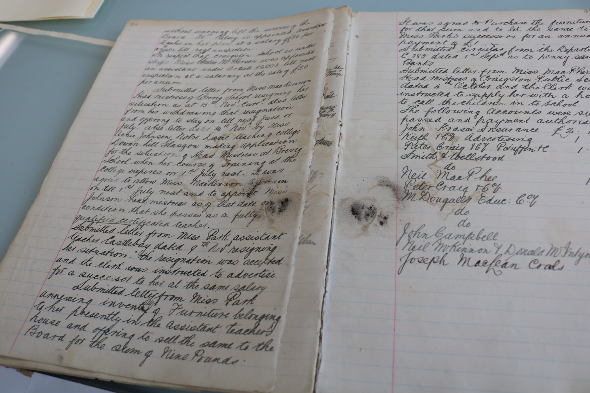 Conservation of Barra School Board collection - Outer Hebrides Heritage ...